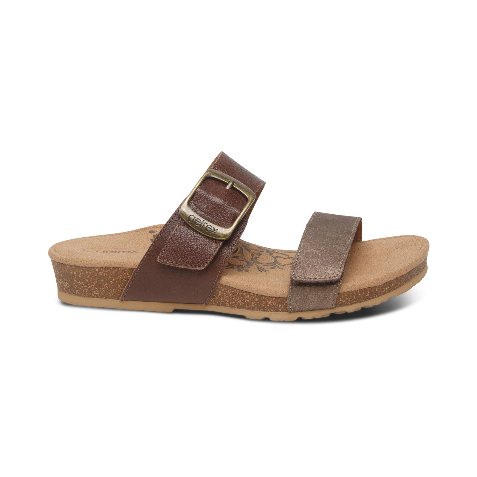 Daisy Adjustable Slide - Brown – aetrex