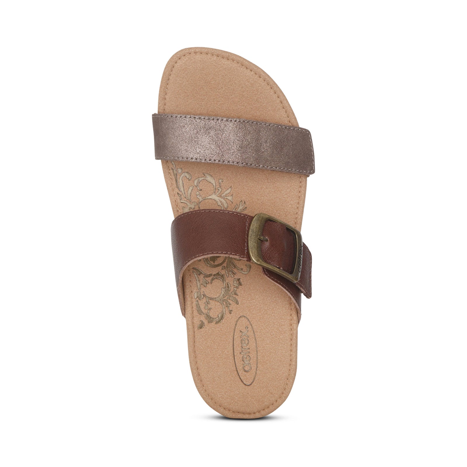 Daisy Adjustable Slide - Brown – aetrex
