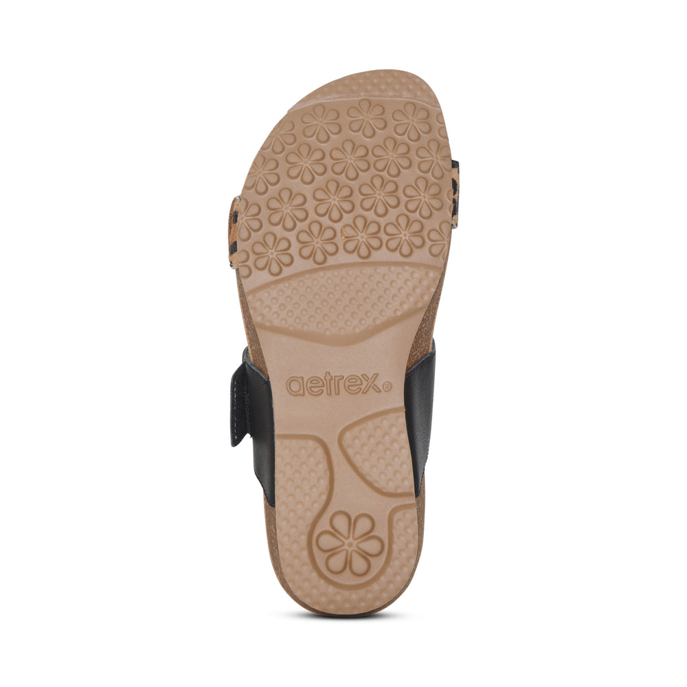 Daisy Adjustable Slide - Leopard – aetrex