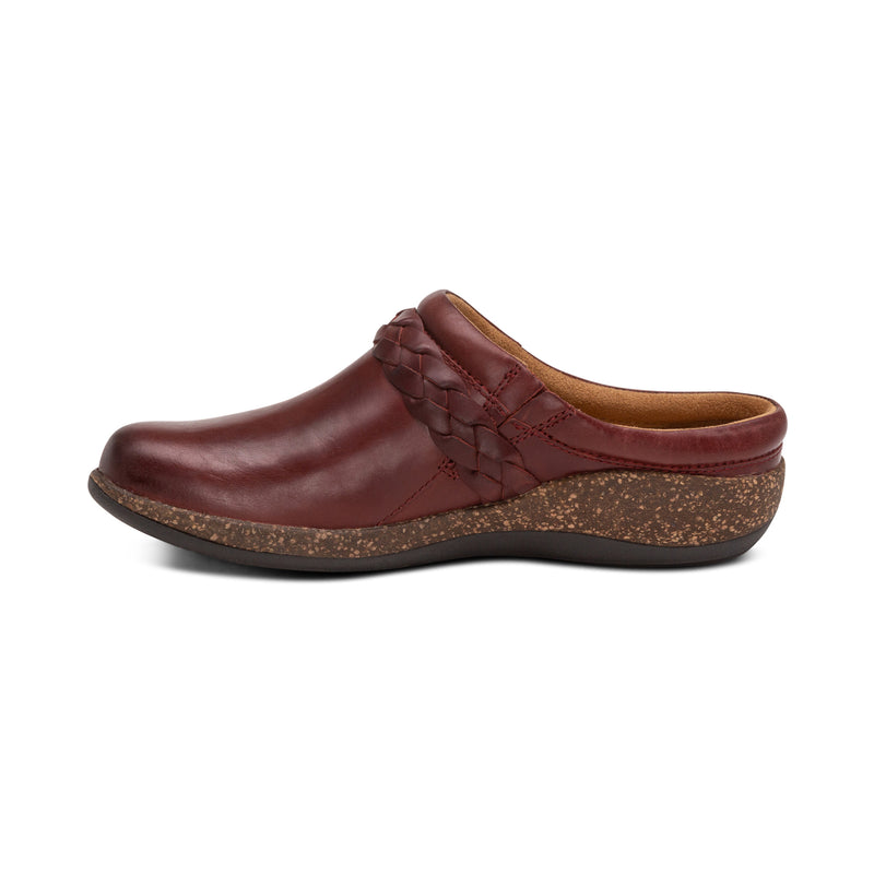Libby Comfort Clog - Burgundy – aetrex
