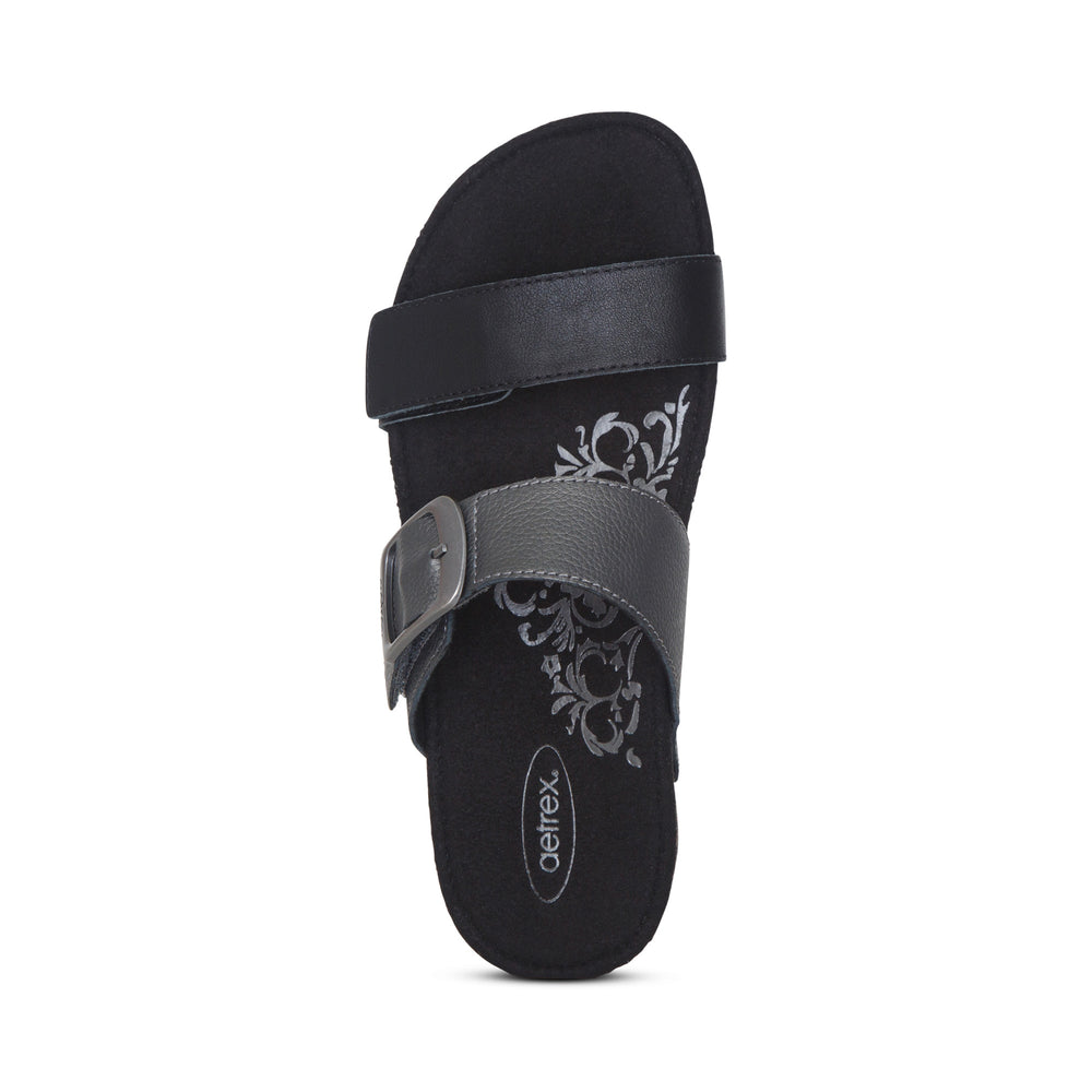 Daisy Adjustable Slide - Black – aetrex