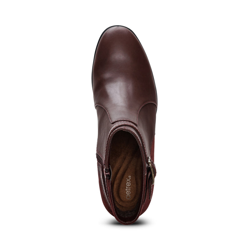 Rebecca Heel Boot - Burgundy – aetrex