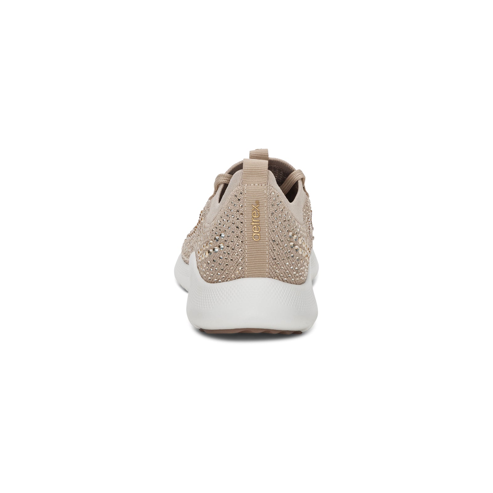 Carly Arch Support Sneaker - Tan Sparkle – aetrex