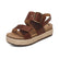 Vania Arch Support Platform Sandal - Walnut – aetrex