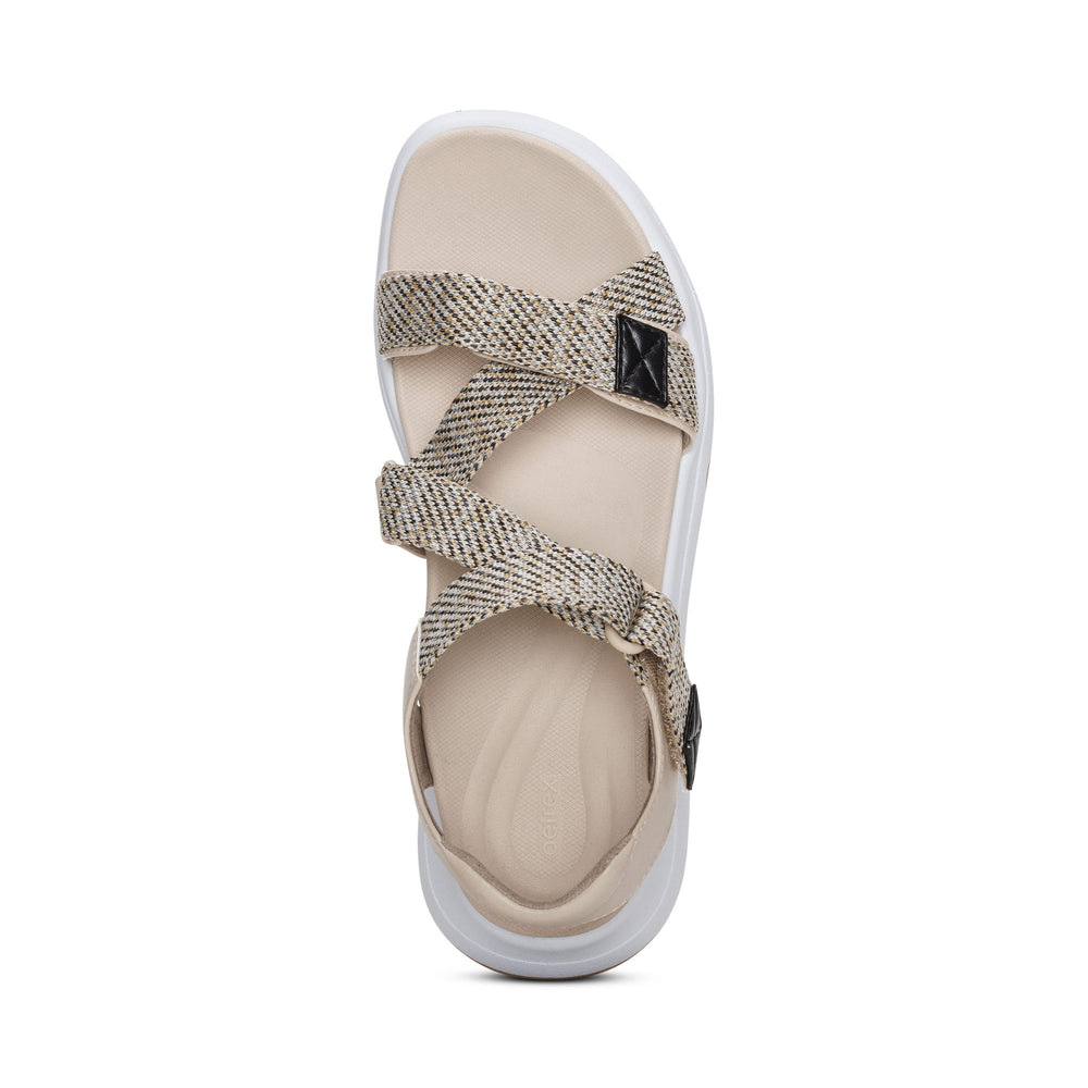 Marz Adjustable Sport Sandal - Beige – aetrex