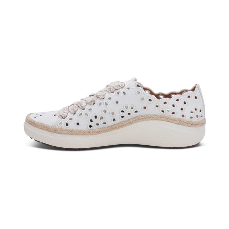 Charlotte Lace-Up Sneaker - White – aetrex
