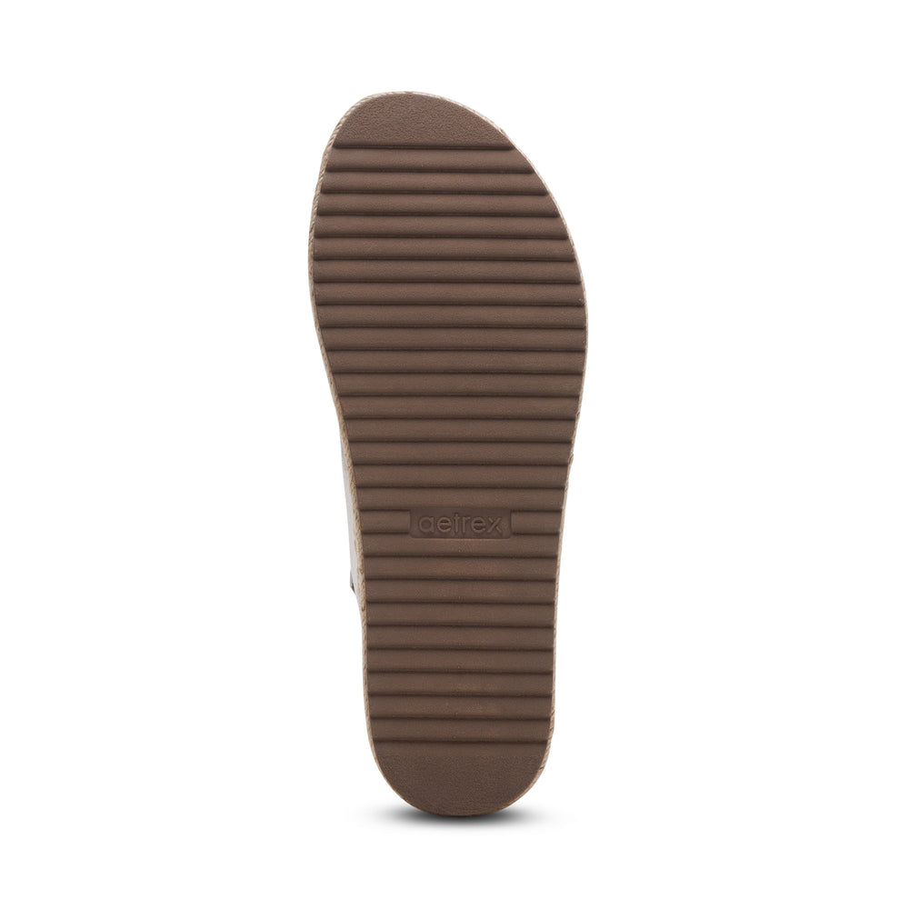 Vania Arch Support Platform Sandal - Champagne – aetrex