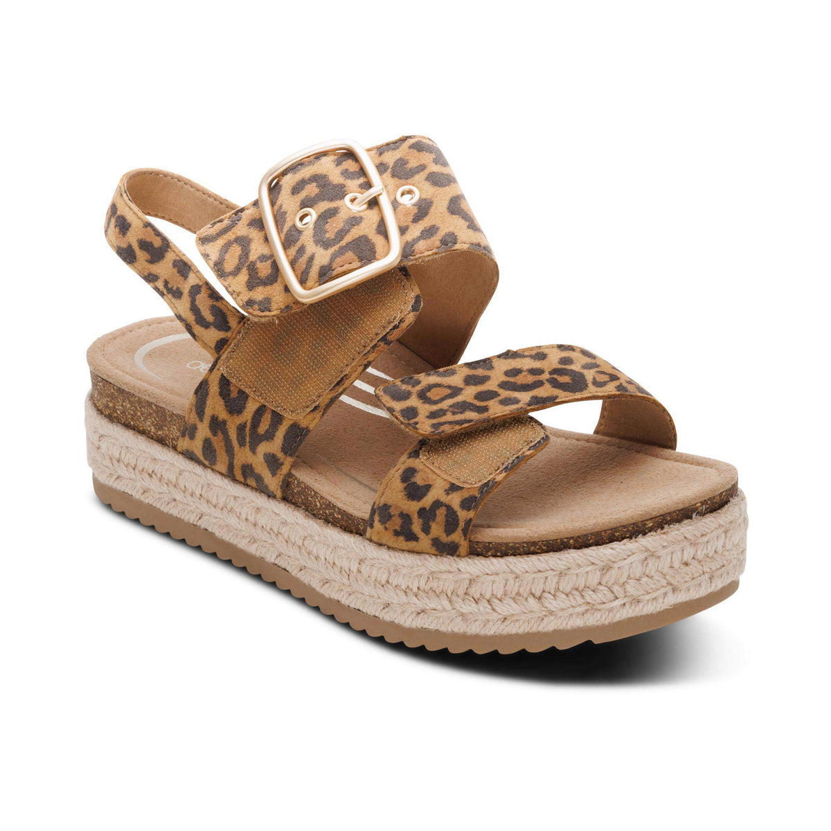 Vania Arch Support Platform Sandal - Leopard – aetrex